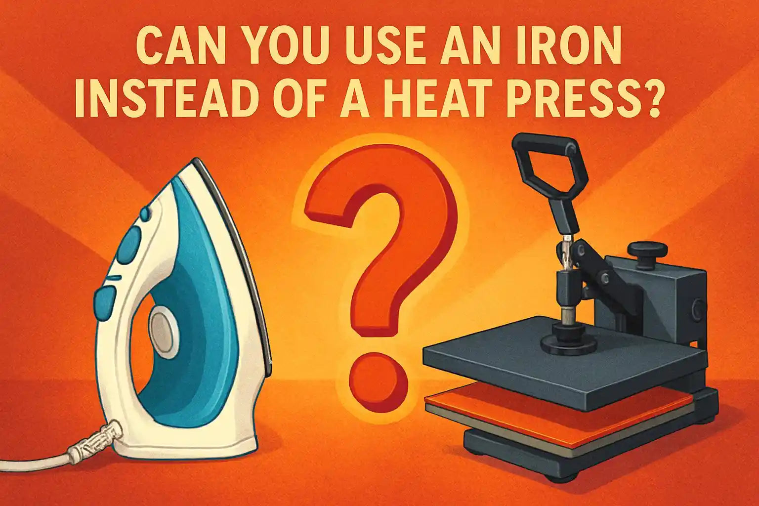 Can You Use Iron Instead Of Heat Press