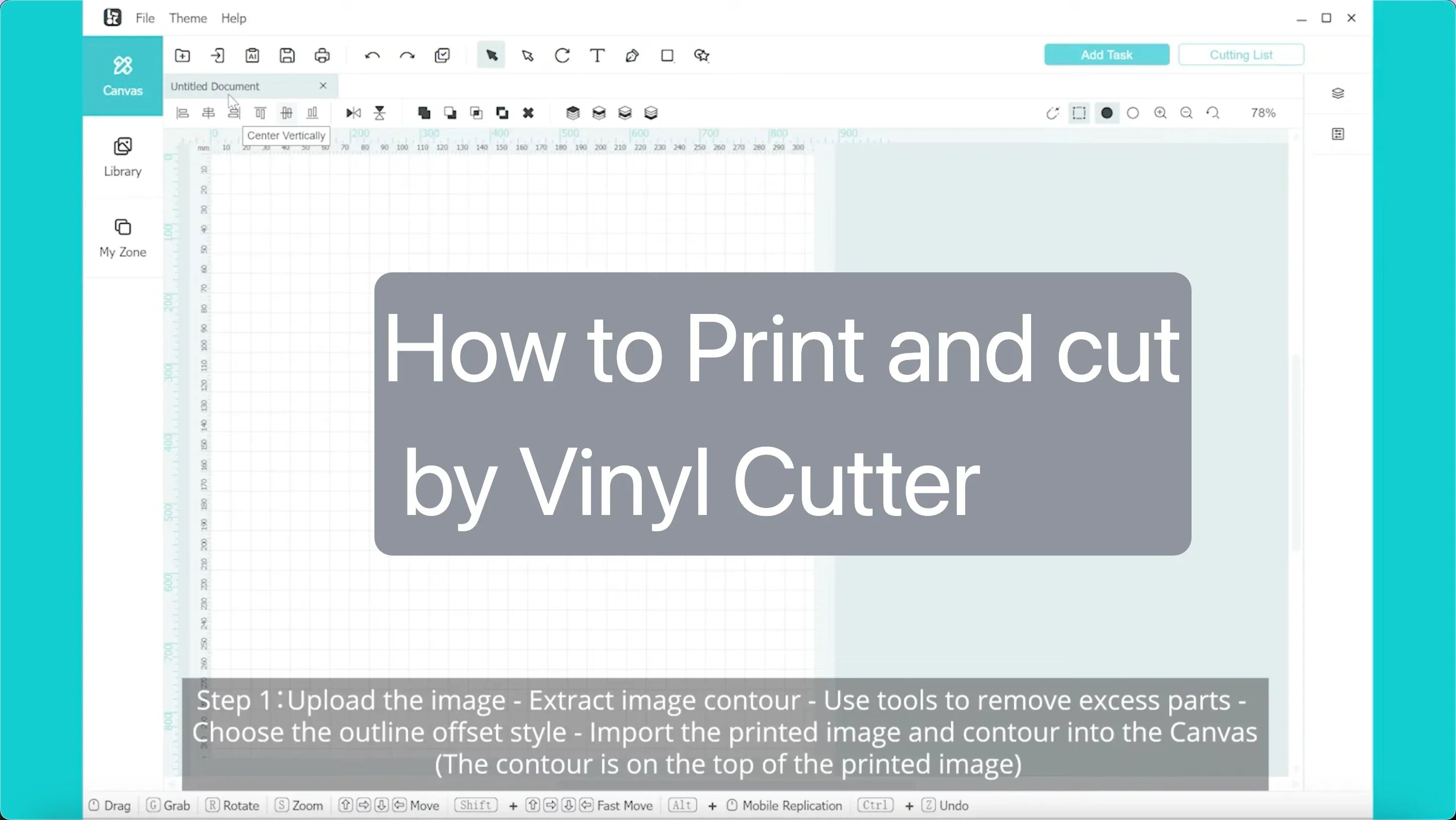 How to Print and Cut by Vinyl Cutter – HTVRONT
