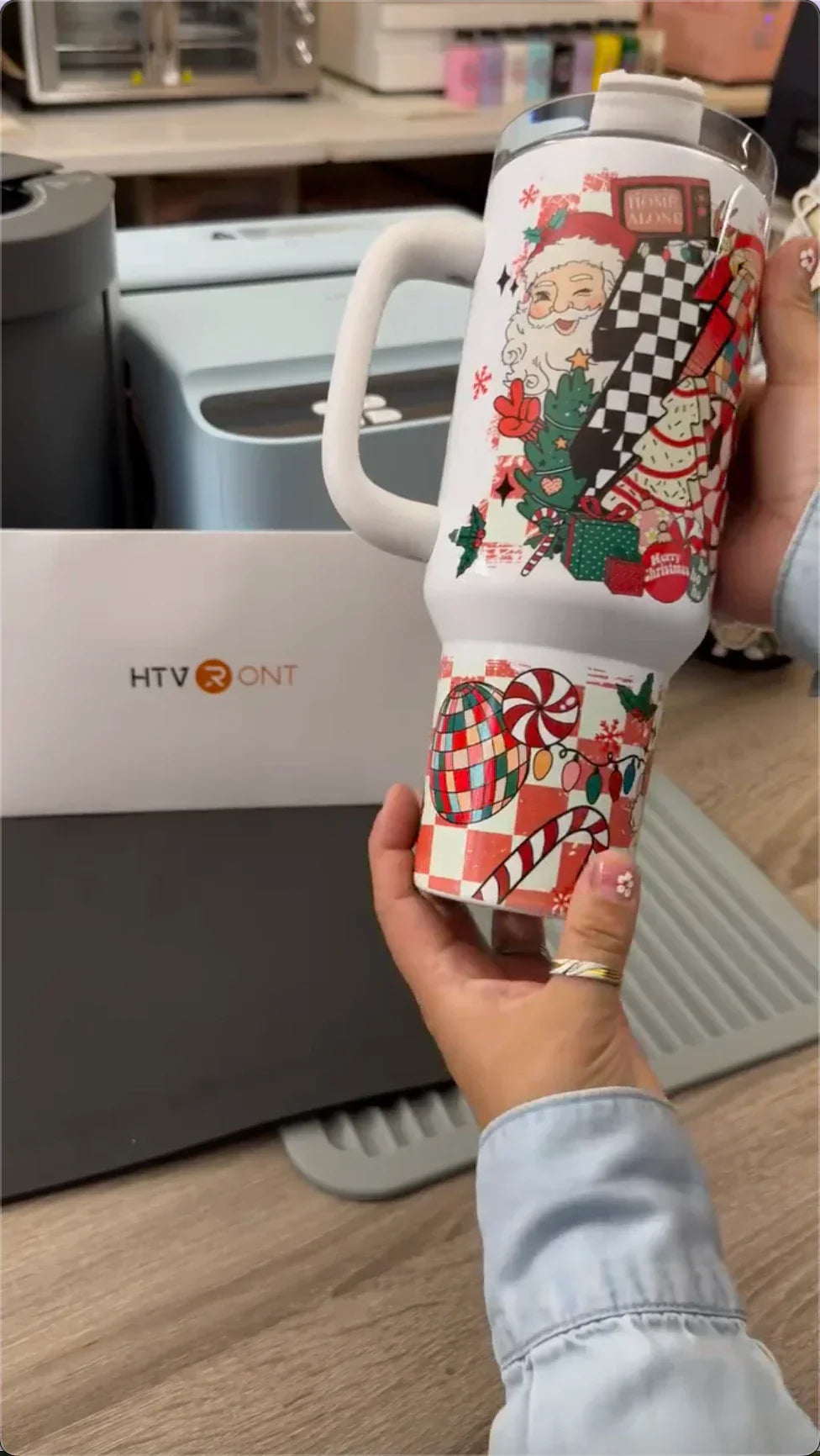 Best Christmas Tumbler Heat Press inspiration? Check video from our ...