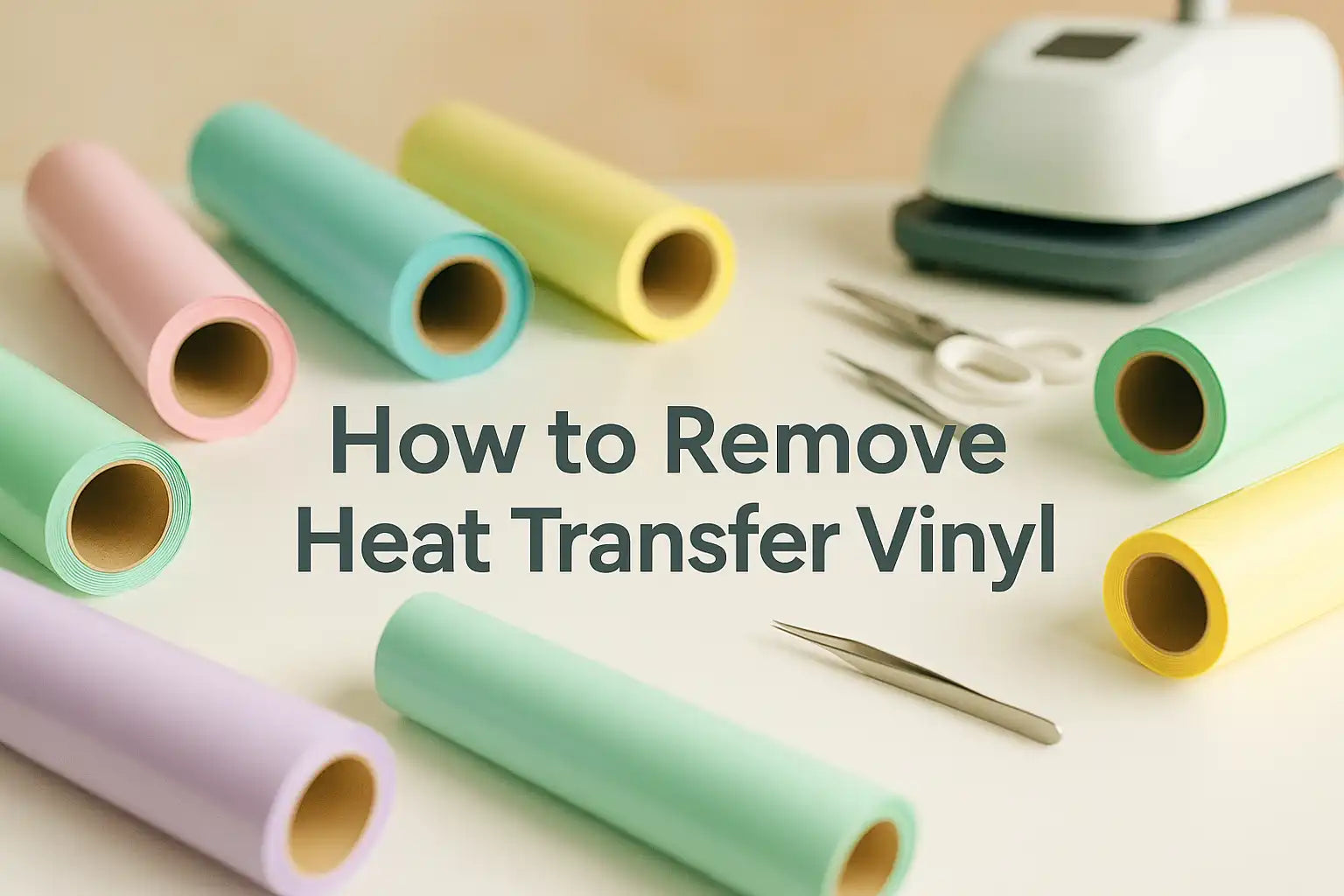 How to Remove Heat Transfer Vinyl (HTV): A Step-by-Step Guide – HTVRONT