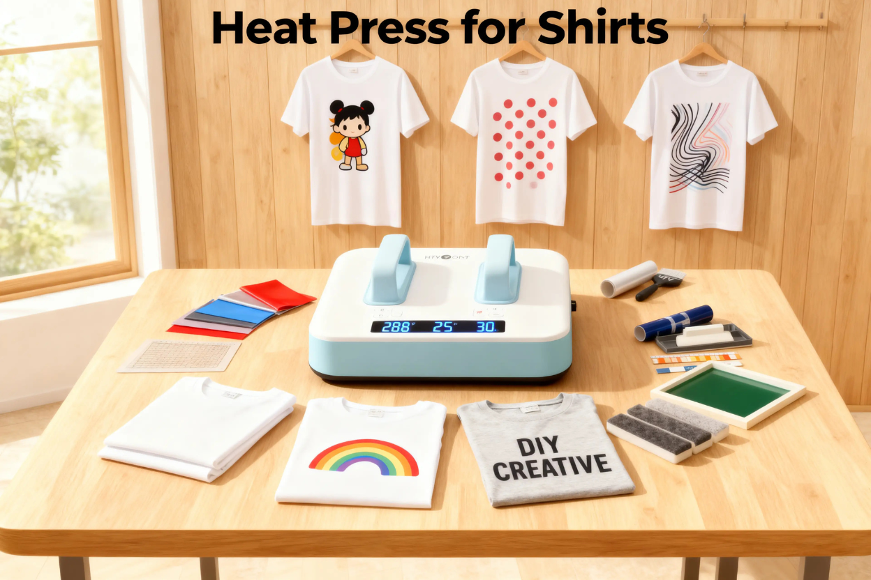 How to Use A Heat Press for Shirts – HTVRONT
