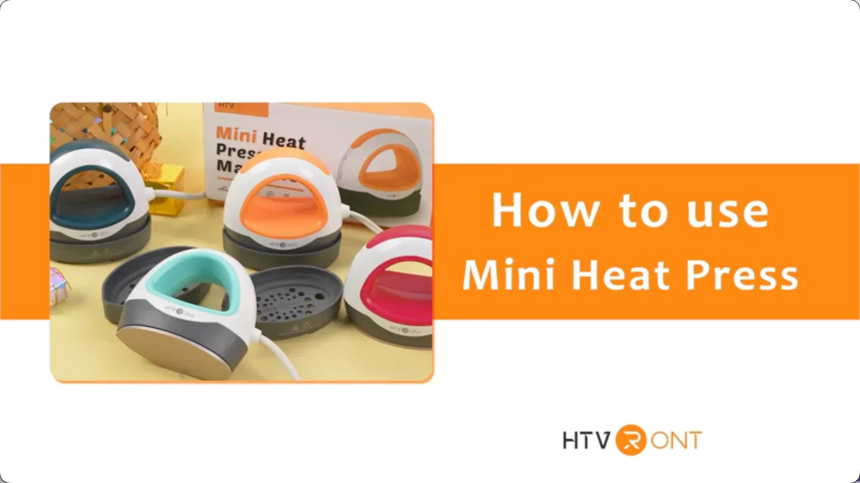 How to use Mini Heat Press 1 Machine – HTVRONT