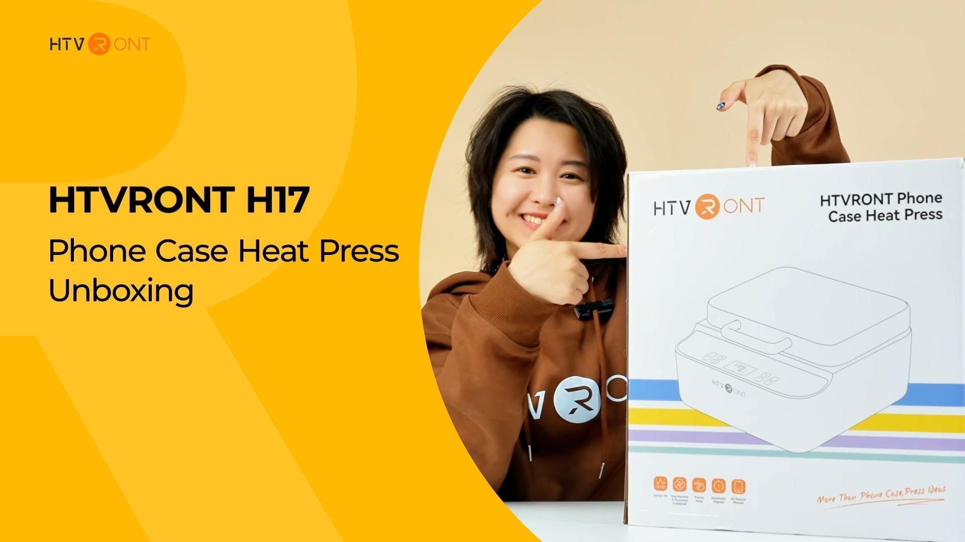 Unboxing the Phone Case Heat Press - H17 HTVRONT - 2026