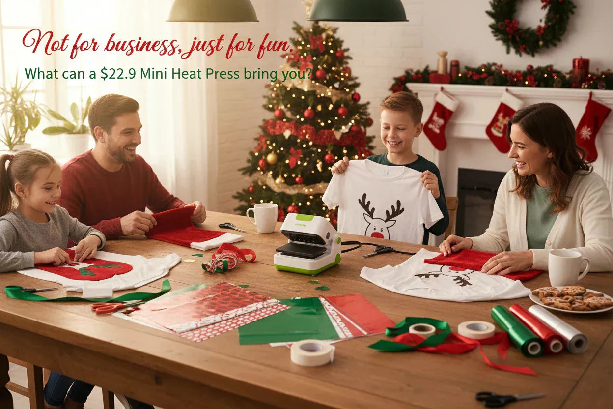 What Can a $22.9 H1 Mini Heat Press Do? Beginner-Friendly Heat Press ...