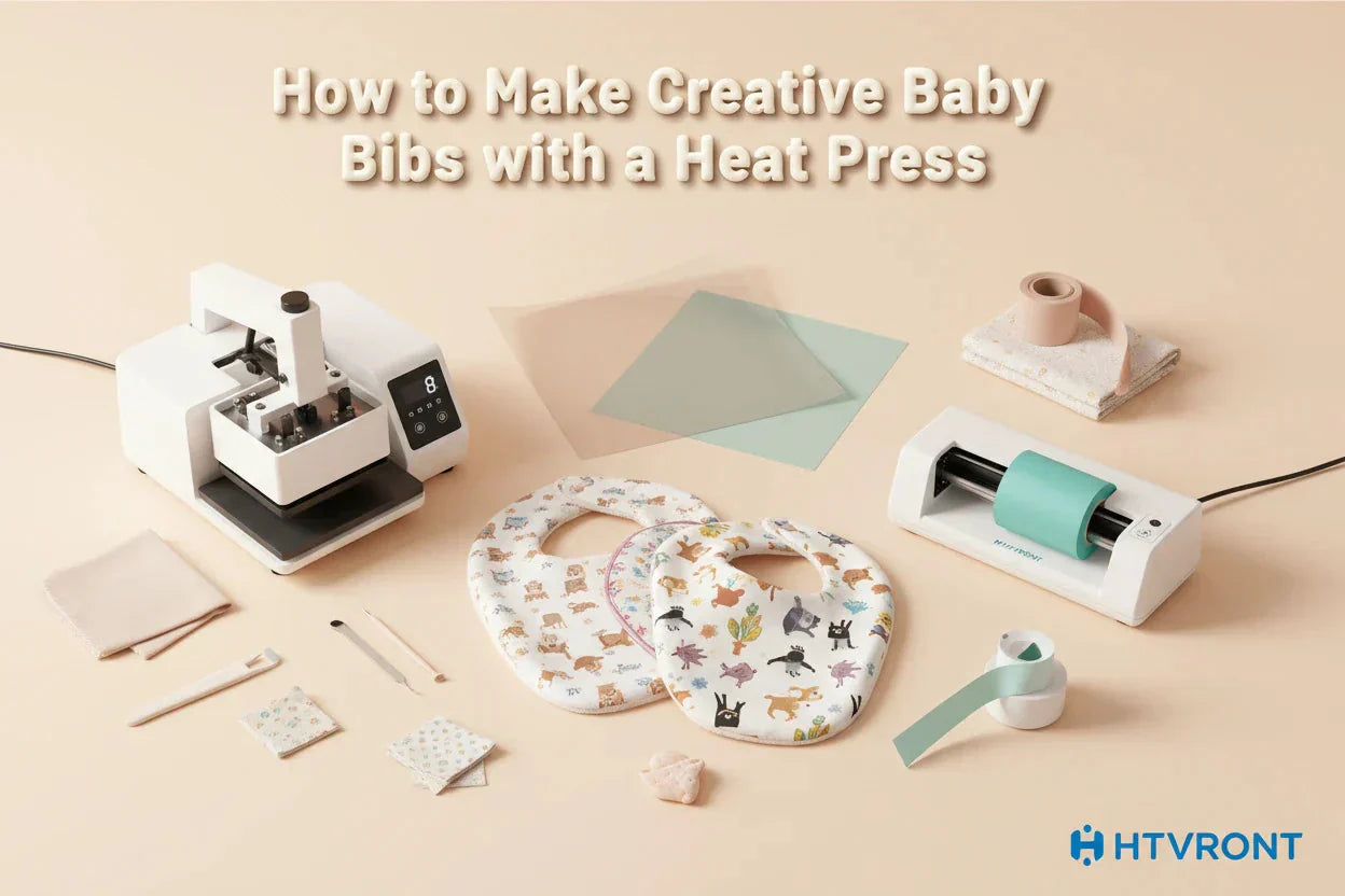 How to Make Creative Baby Bibs with a Heat Press – HTVRONT
