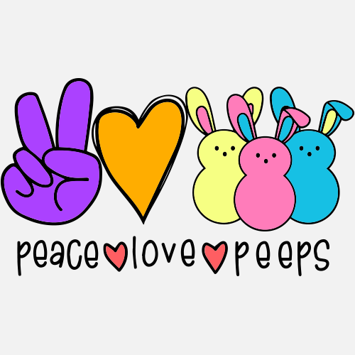 【MEMBER ONLY】Peace Love Peeps SVG – HTVRONT