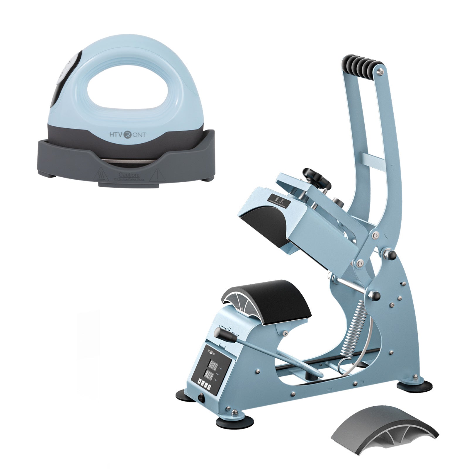 [Machine Bundle] HTVRONT Manual Hat Heat Press + Mini 3
