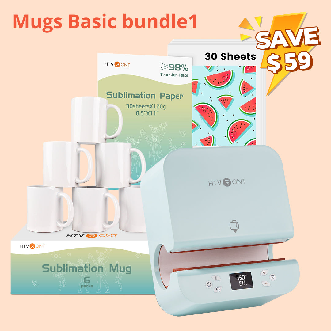 [Mugs Basic bundle]Auto Tumbler Heat Press Machine 120V + Mugs bundle ...