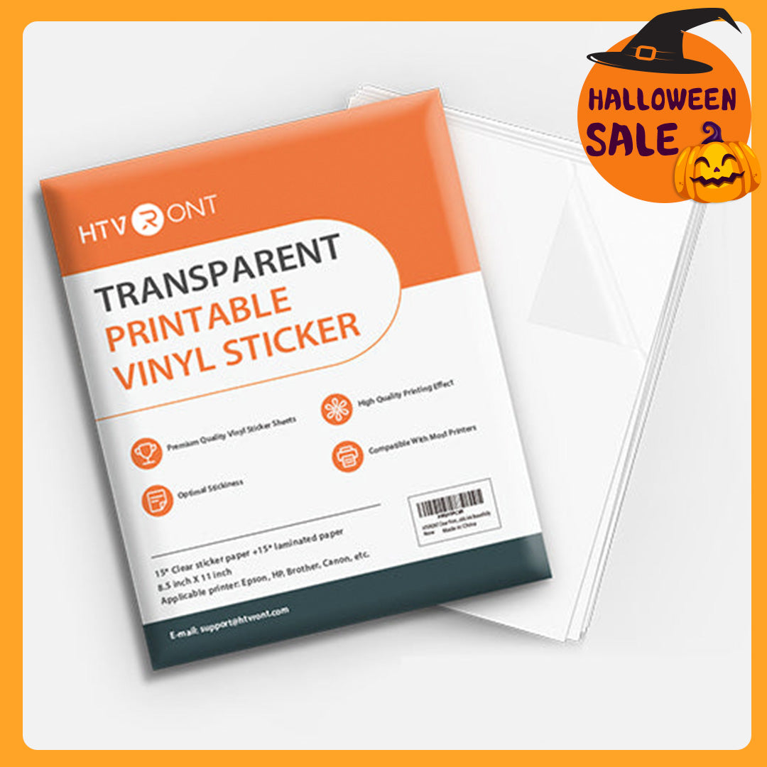 Clear Sticker Paper | Waterproof Sticker Paper 8.5"x11' Inch – HTVRONT