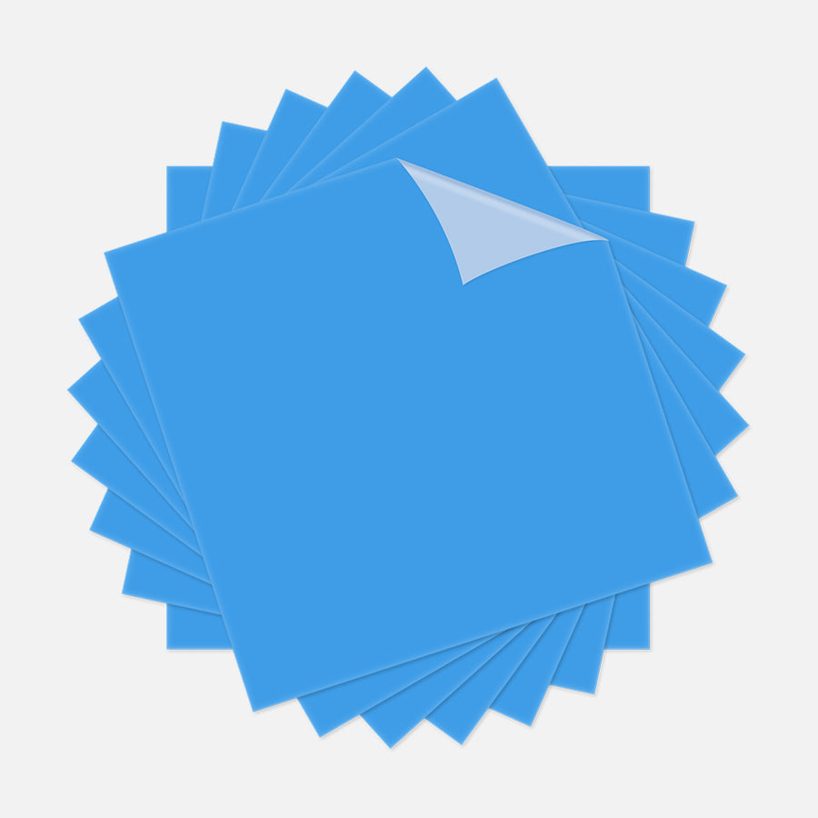 Blue Stencil Vinyl Sheets -7 Sheets 12"x12" Permanent Template Vinyl ...