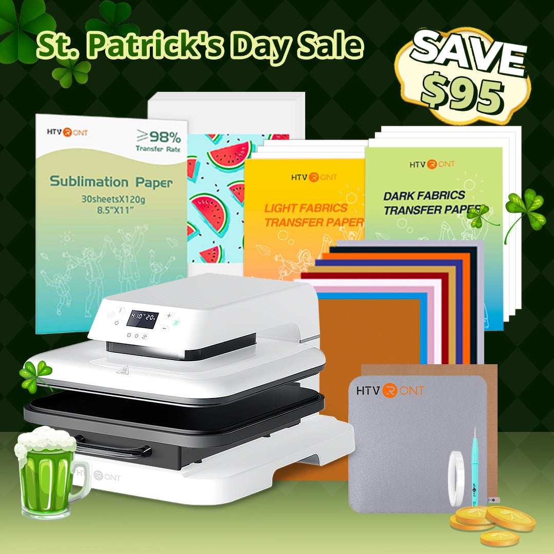 Auto Heat Press Machine 15" x 15" 110V with 52 Pcs Heat Press ...