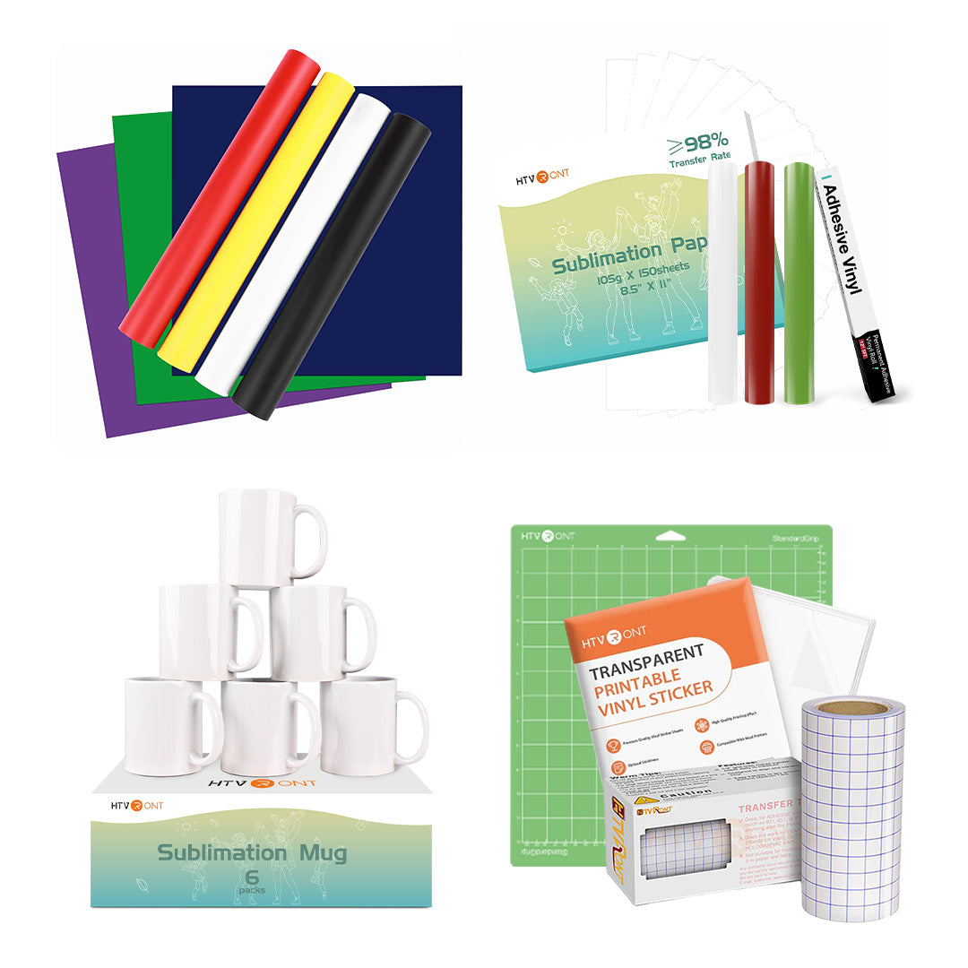 [ Mug DIY Kit] 6 Pack Mugs + Basic Basic Sublimation & Permanent Vinyl ...