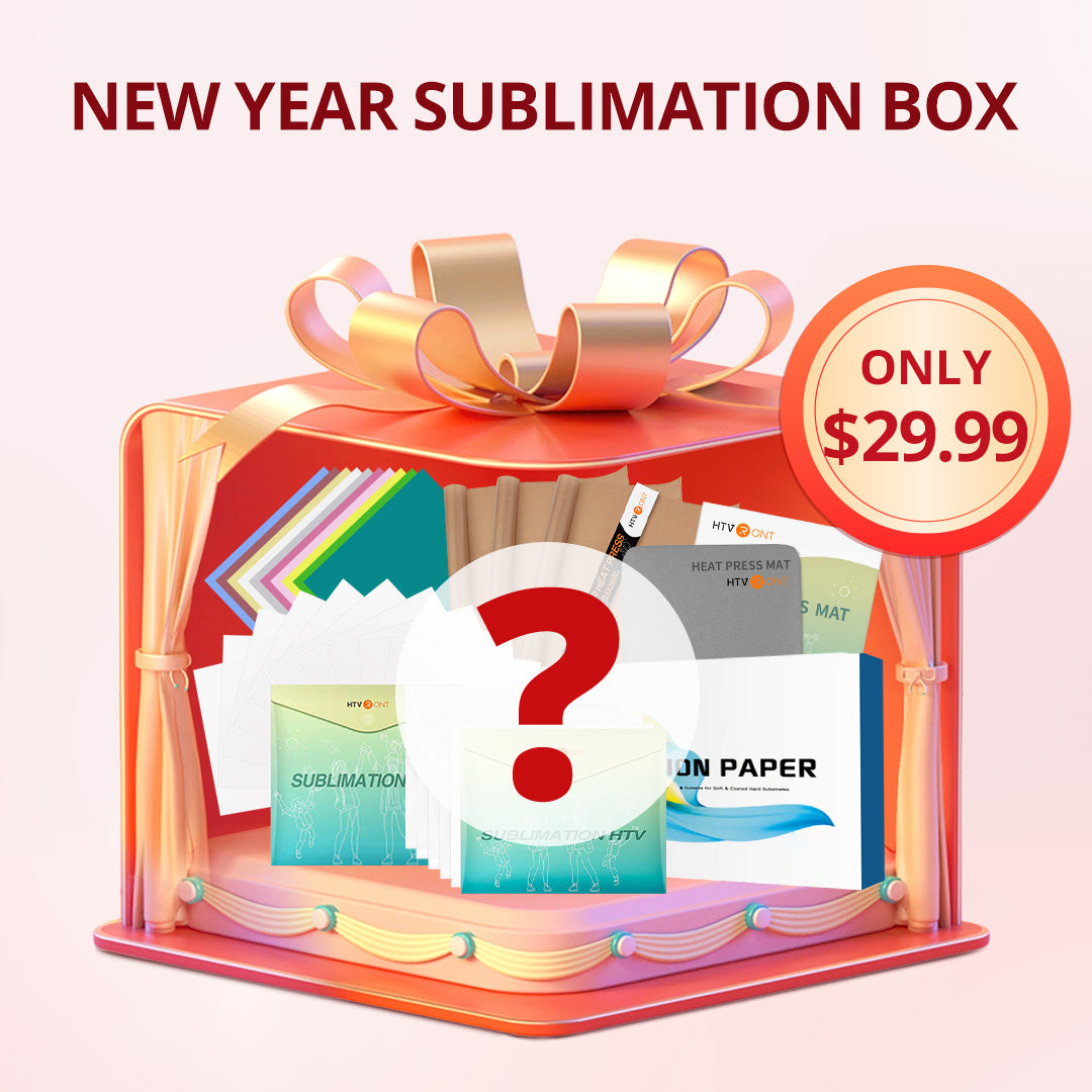 NEW YEAR SUBLIMATION BOX（Sublimation + Random Material） – HTVRONT