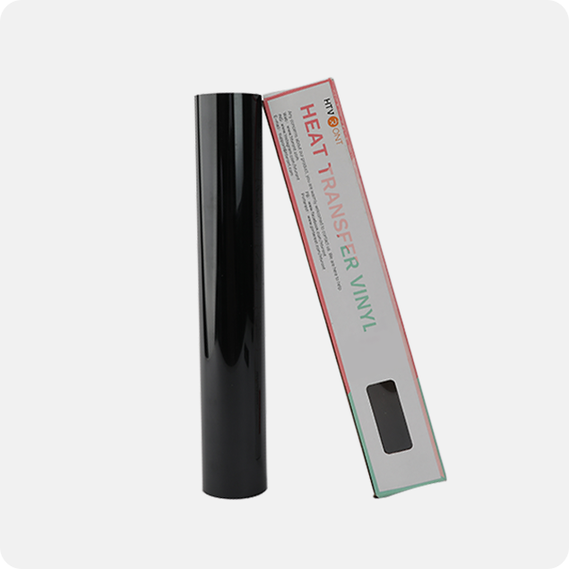 Black Iron on Vinyl | Black Heat Transfer Vinyl Roll 12" x 10 Ft – HTVRONT