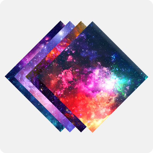 Galaxy Heat Transfer Vinyl Sheet - 11.8" x 8.5" Single Pack (4 Colors ...